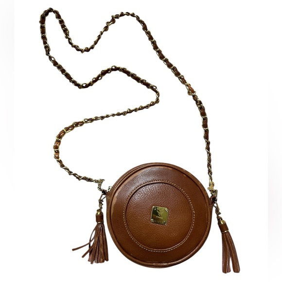 MCM | Bags | Mcm Round Leather Crossbody Bag | Poshmark